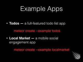 Intro to Meteor [Deprecated] | PDF | Web Development | Internet