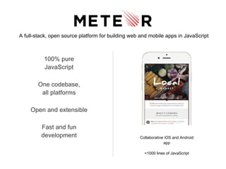 Meteor intro- ktmjs | PPTX | Computing | Technology & Computing