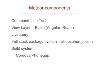 Meteor-nepal introduction to meteor | PPT