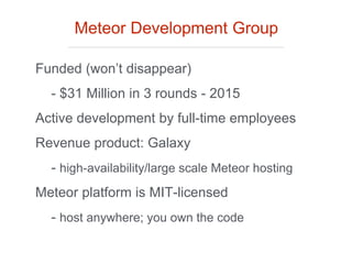 Meteor Introduction - Ashish | PPTX | Web Development | Internet
