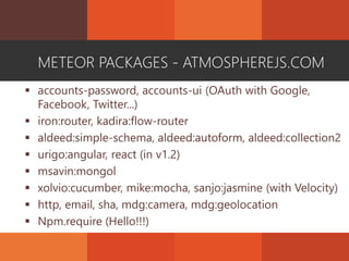 Meteor - intro | PPT