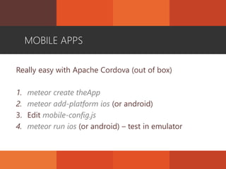 Meteor - intro | PPT