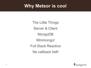 The Next Generation Software Stack: Meteor | PPT