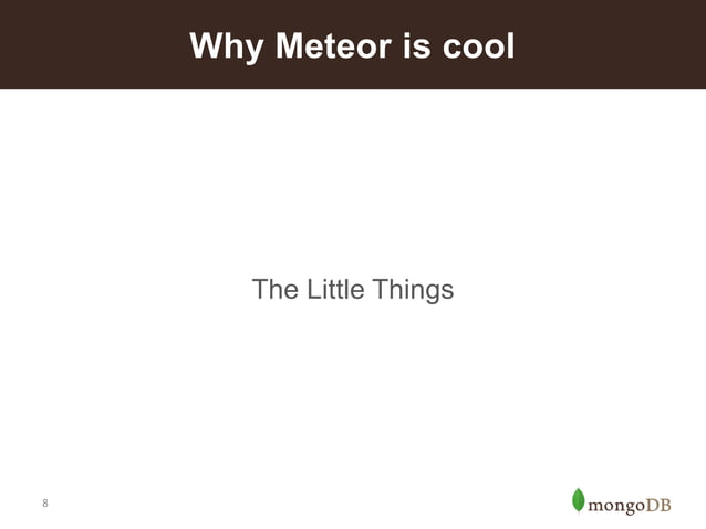 The Next Generation Software Stack: Meteor | PPT