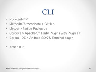 Meteor Deployment Planning | PPT | Free Download