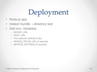 Meteor Deployment Planning | PPT | Free Download