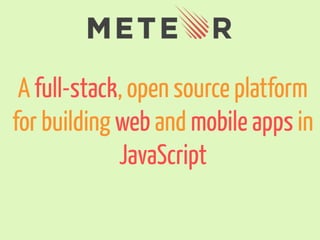 Meteor Framework Introduction | PDF