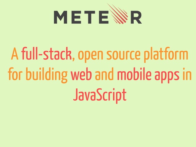 Meteor Framework Introduction | PDF