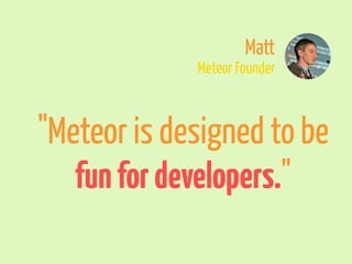 Meteor Framework Introduction | PDF