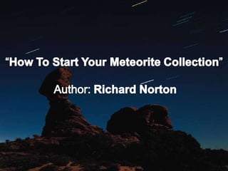 Meteorites | PPT