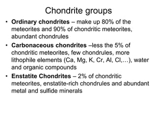 Meteorites lecture Introduction Types meteor | PPT
