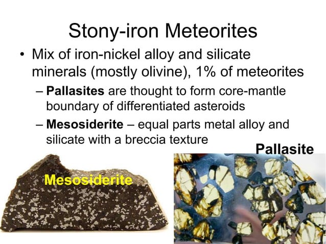 Meteorites Lecture Introduction Types Meteor Ppt