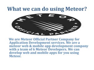 Meteor js App Development | PPTX
