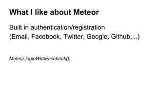 Meteorjs - Futuristic web framework | PDF