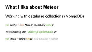 Meteorjs - Futuristic web framework | PDF