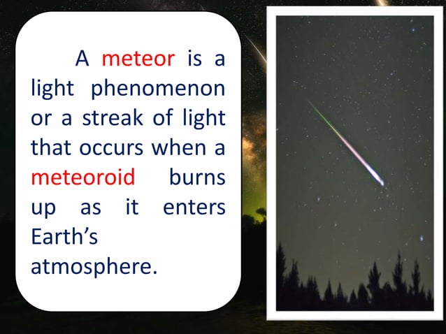 Meteor, meteoroid and meteorites | PPT