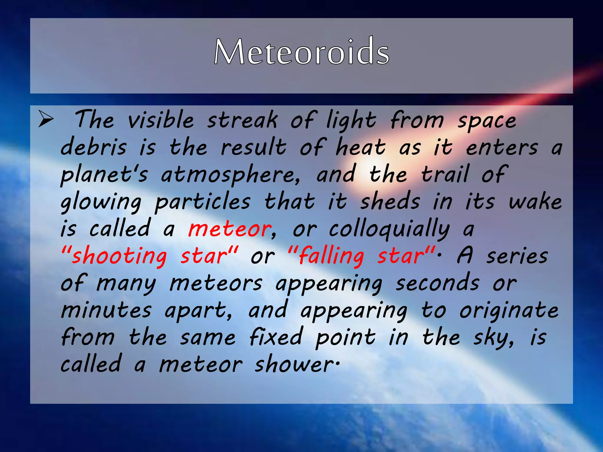 Meteoroids | PPTX