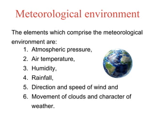 Meteorological environment | PPTX