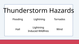 Meteorological Hazards Tornados, Hurricanes and Storms Earth Science ...