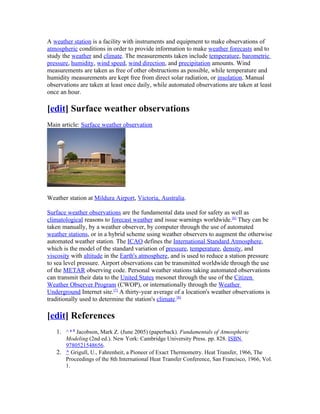 Meteorological Instrumentation | DOC