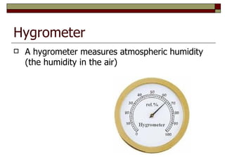 Meteorological instruments | PPT