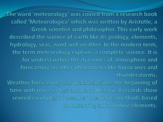 Meteorology | PPTX