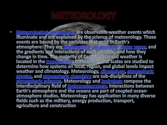 Meteorology | PPT