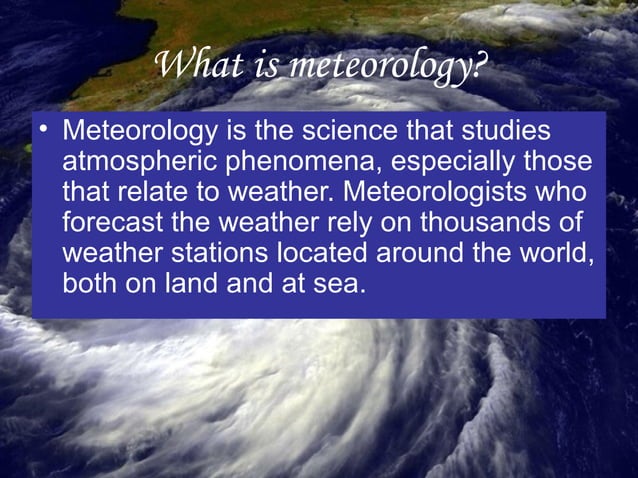 Meteorology | PPT