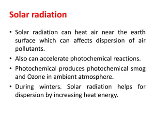 Meteorology and air pollution | PPTX