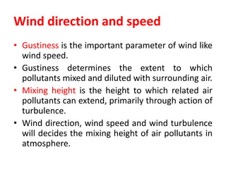 Meteorology and air pollution | PPTX