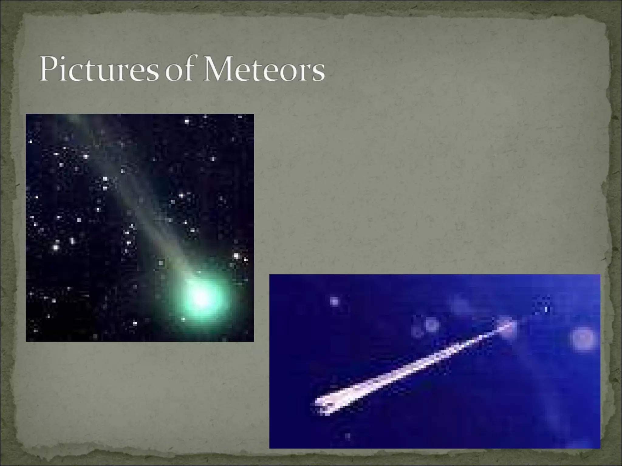 Meteors, Comets, And Asteroidss | PPT