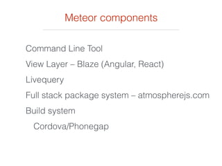 Meteor seminar | PPT