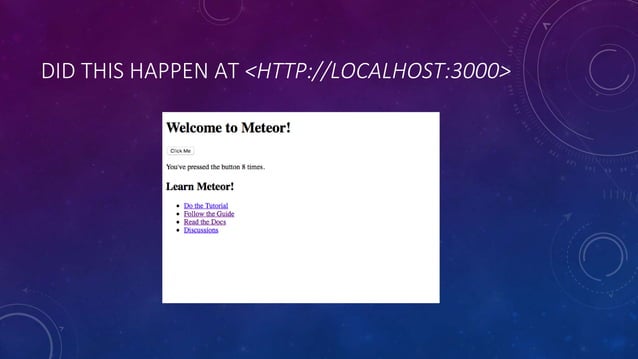 MeteorJS Session | PPT