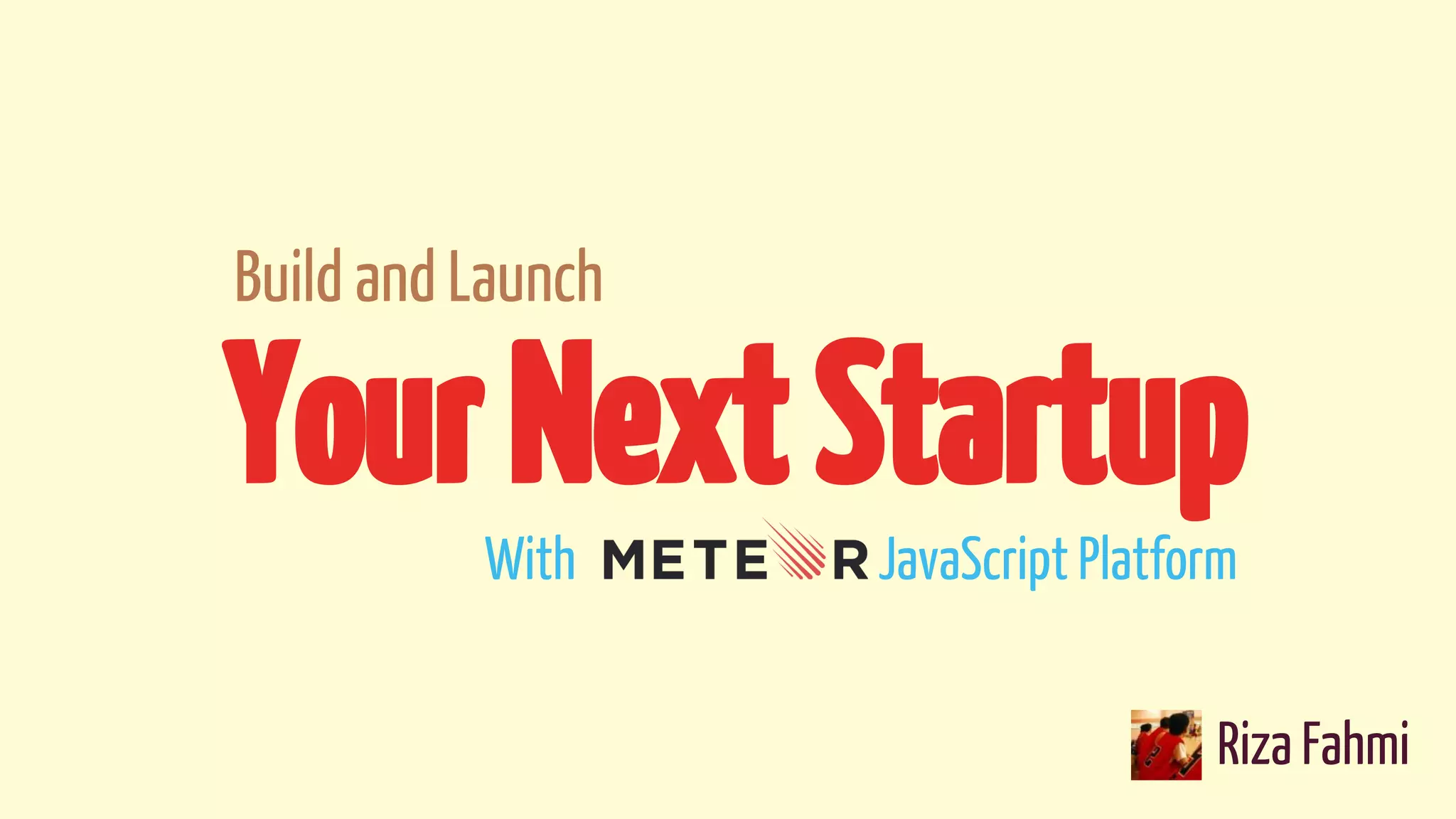 Meteor Talk At TokoPedia | PPT