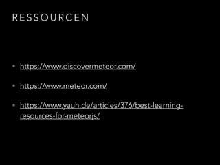 Einführung in Meteor | PPT