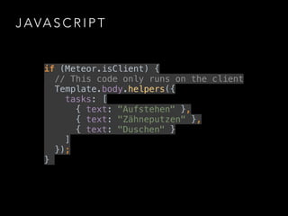Einführung in Meteor | PPT