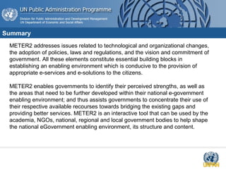 Meter - Online tools for measuring e-government readiness | PPT