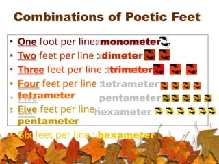 Elements of Poem with Poetic Feet and Meter | PPTX