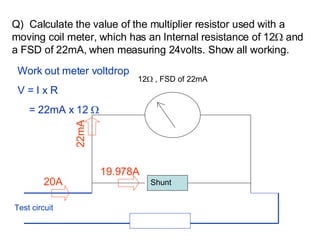 Meter Shunt (Ammeter) | PPT