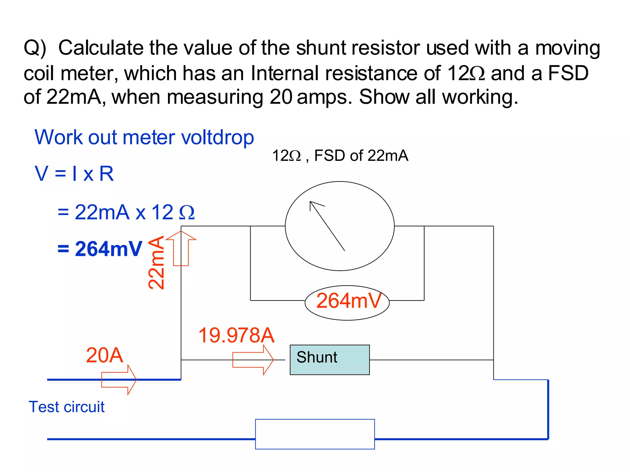 Meter Shunt (Ammeter) | PPT