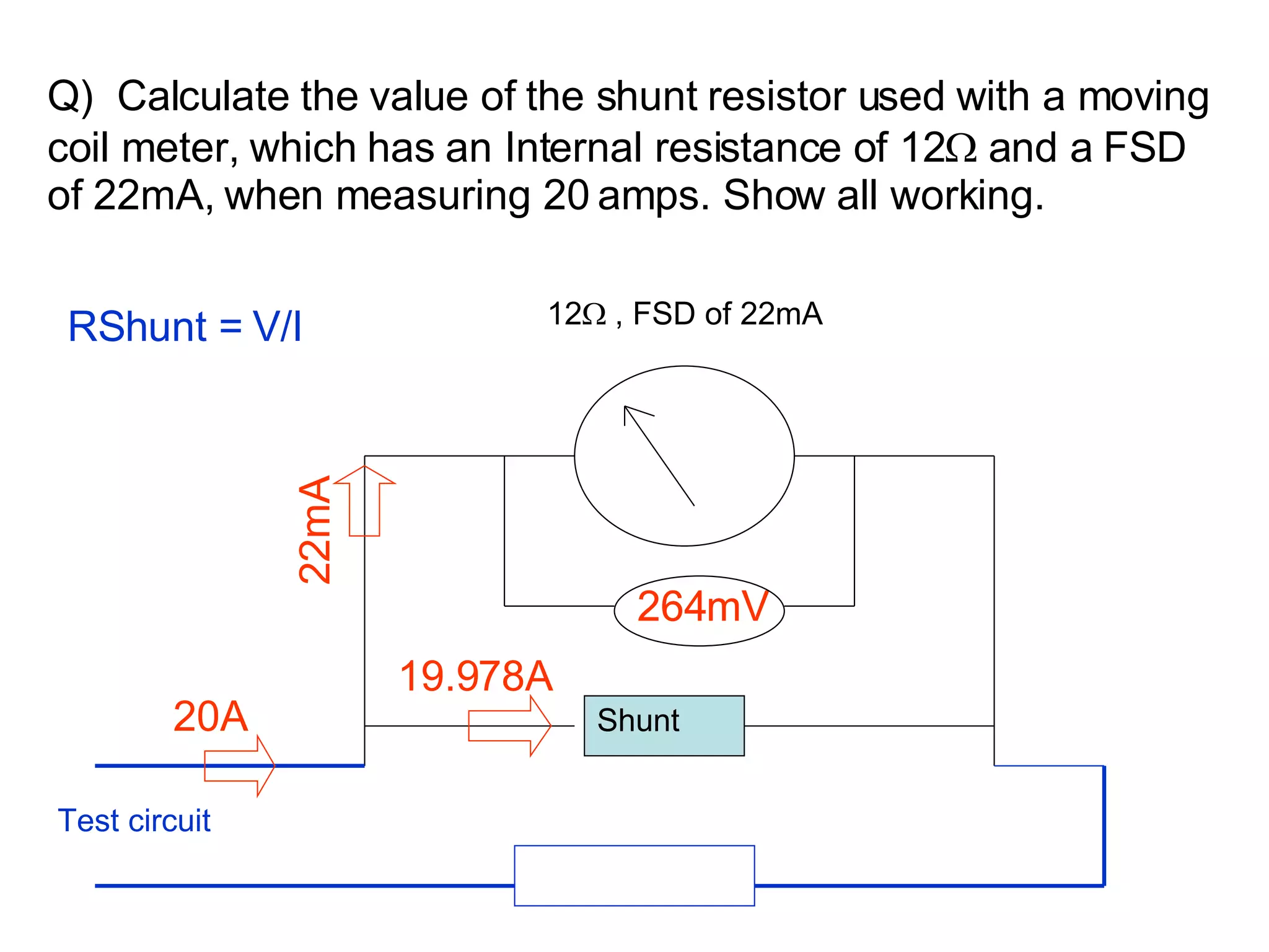 Meter Shunt (Ammeter) | PPT