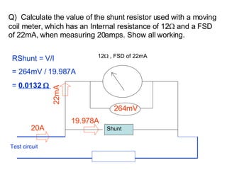 Meter Shunt (Ammeter) | PPT