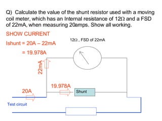 Meter Shunt (Ammeter) | PPT