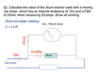 Meter Shunt (Ammeter) | PPT