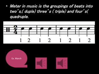 Meter and time signature | PPTX