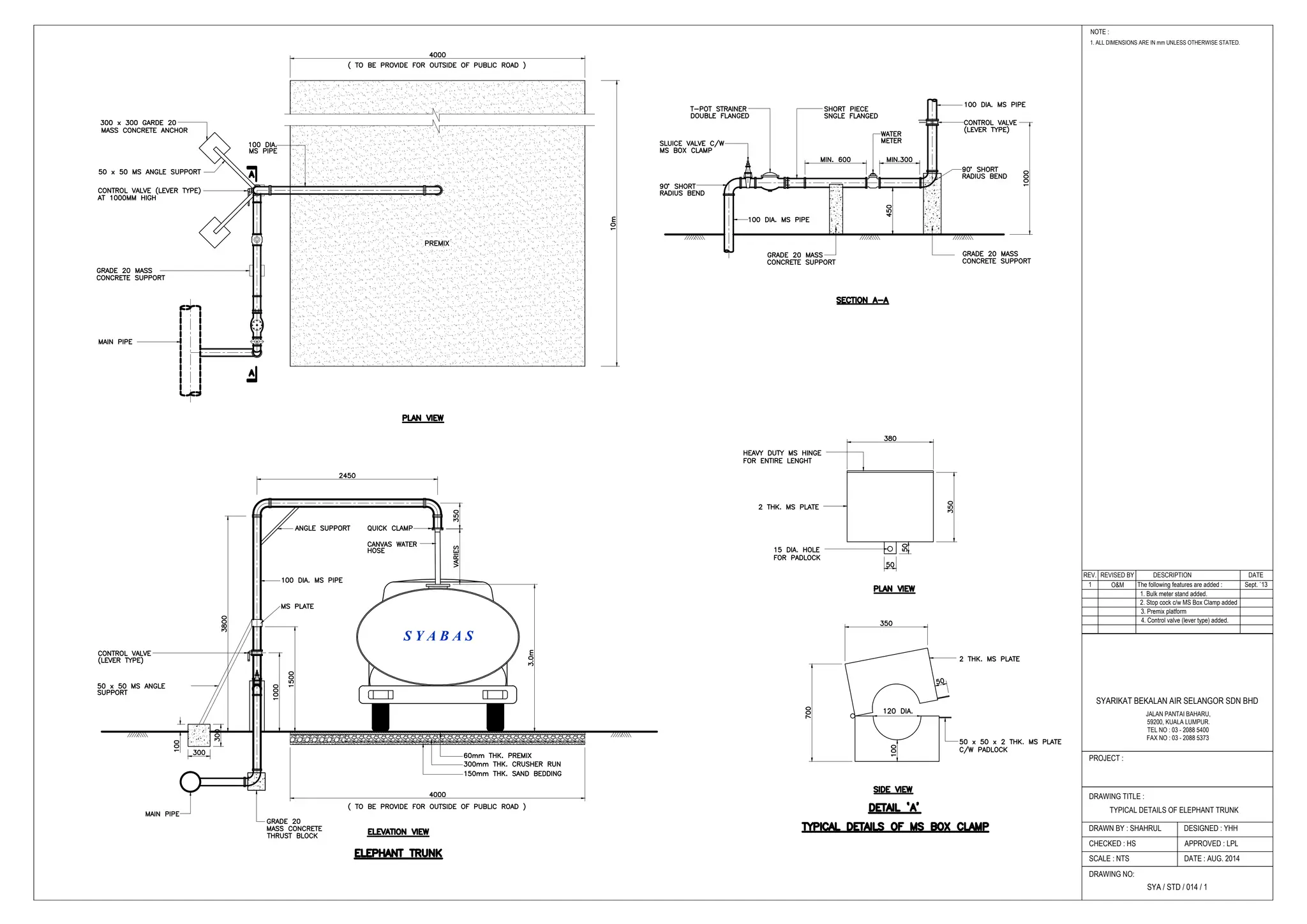 METER ARRANGEMENTS amd standard drawings for pipe laying works | PDF