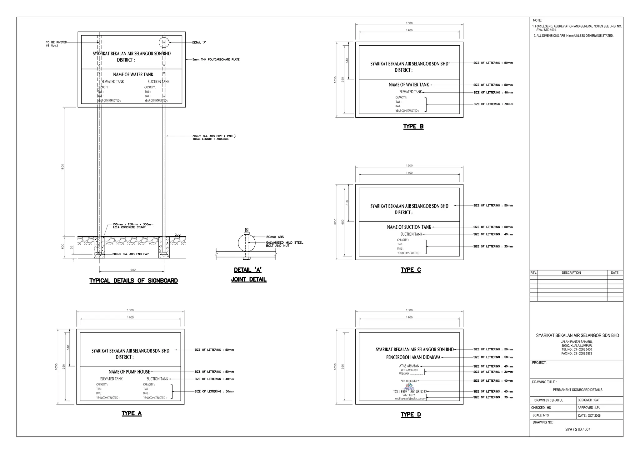 METER ARRANGEMENTS amd standard drawings for pipe laying works | PDF