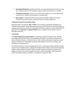 Inhaler Drug Delivery Systems Market Innovations and Emerging ...