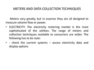 Metering techniques and practical examples | PPTX