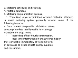 Metering techniques and practical examples | PPTX